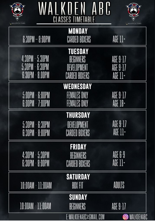 Walkden Class Timetable - MaverickStars